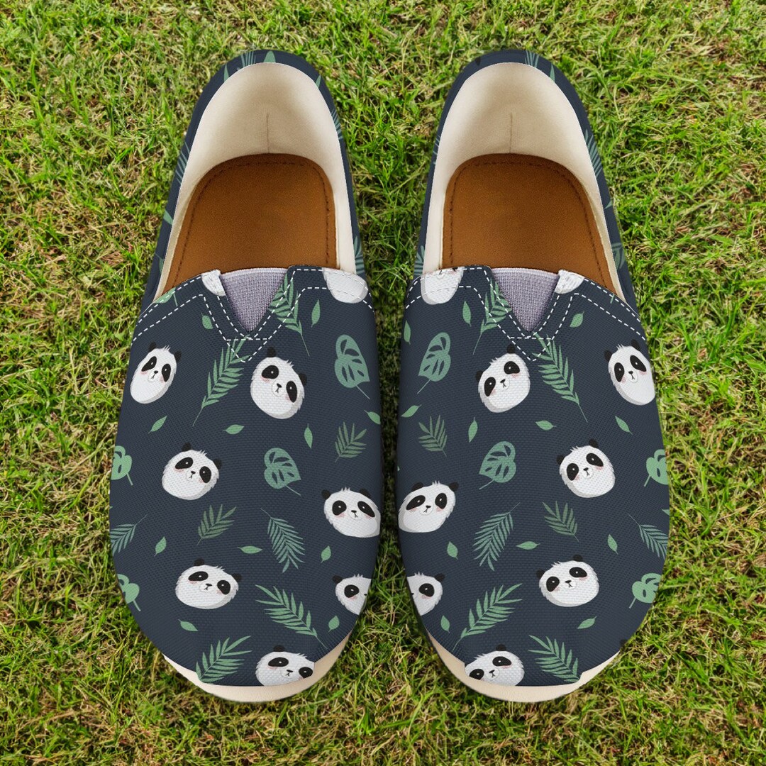Panda Shoes Panda Women Shoes Shoes With Panda Panda Canvas Shoes Panda ...