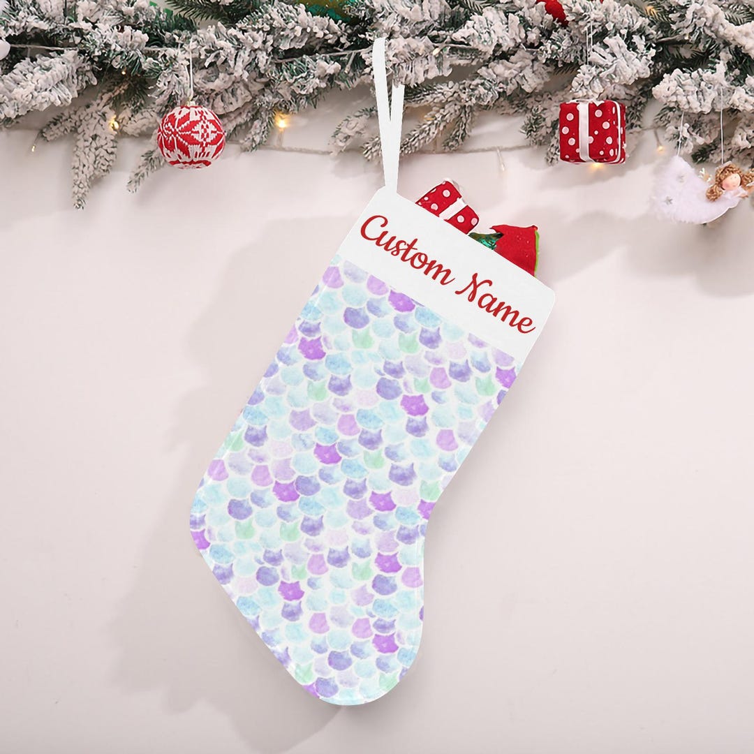 Personalized Mermaid Christmas Stocking - Etsy