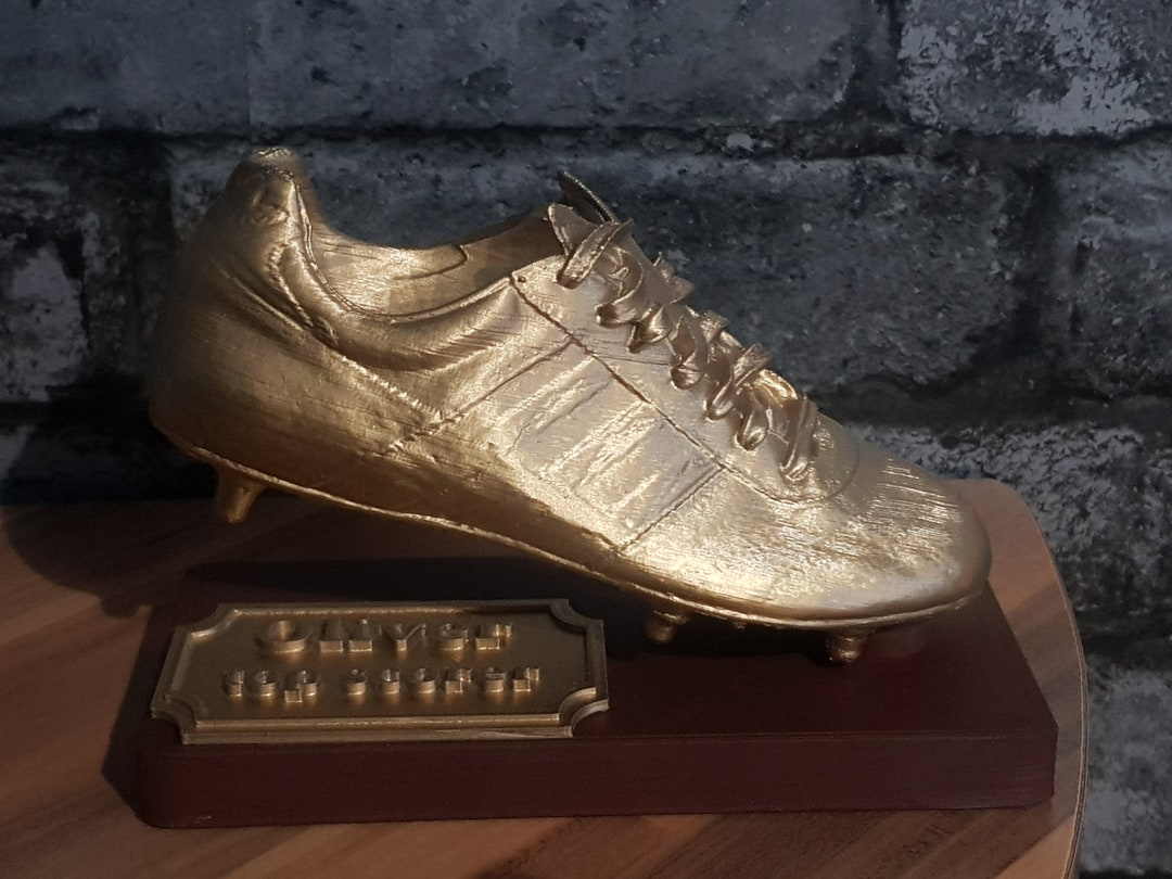 Golden Boot Replica Trophy/personalised Name Plate - Etsy