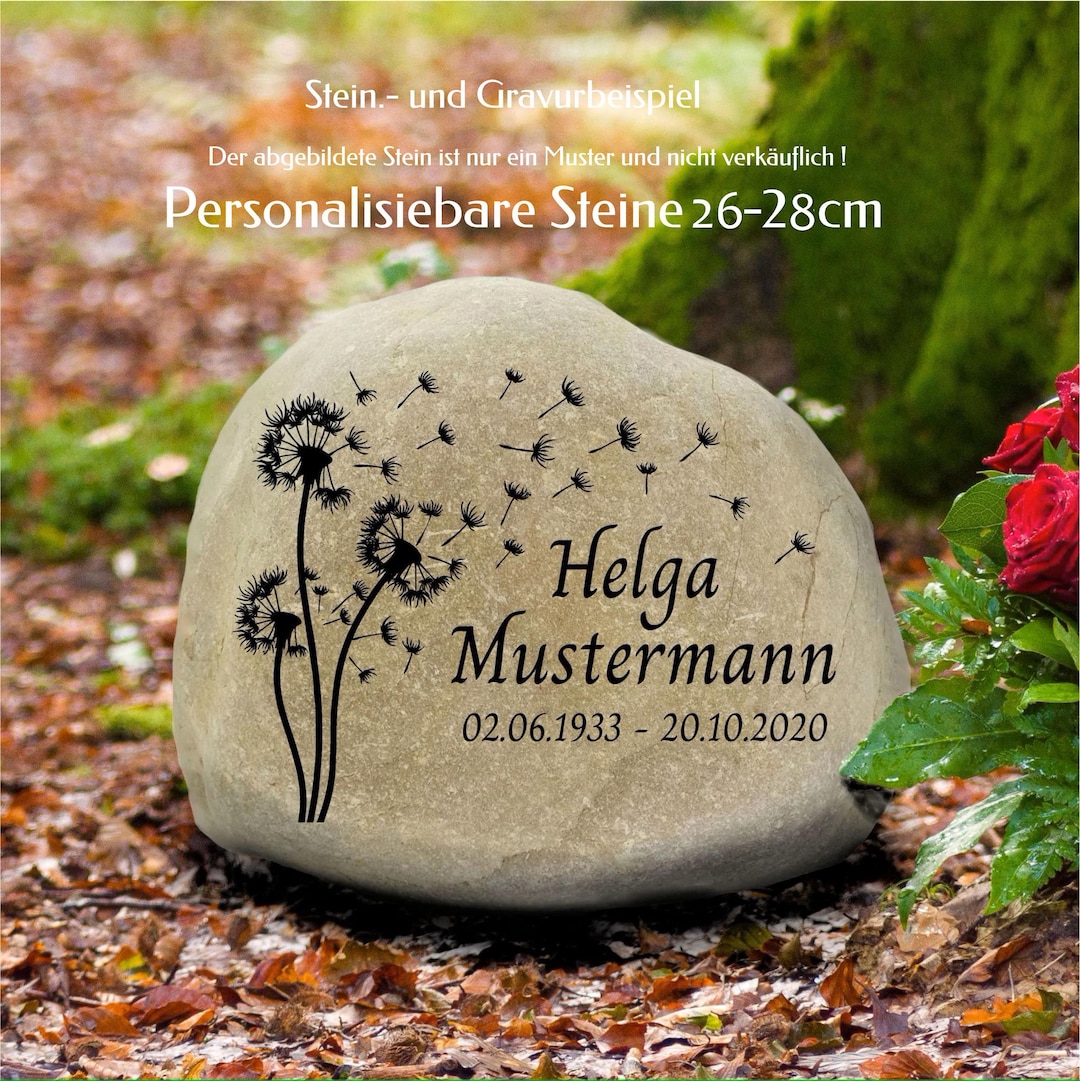 Gedenksteine Stein Mit Gravur Fur Grab
