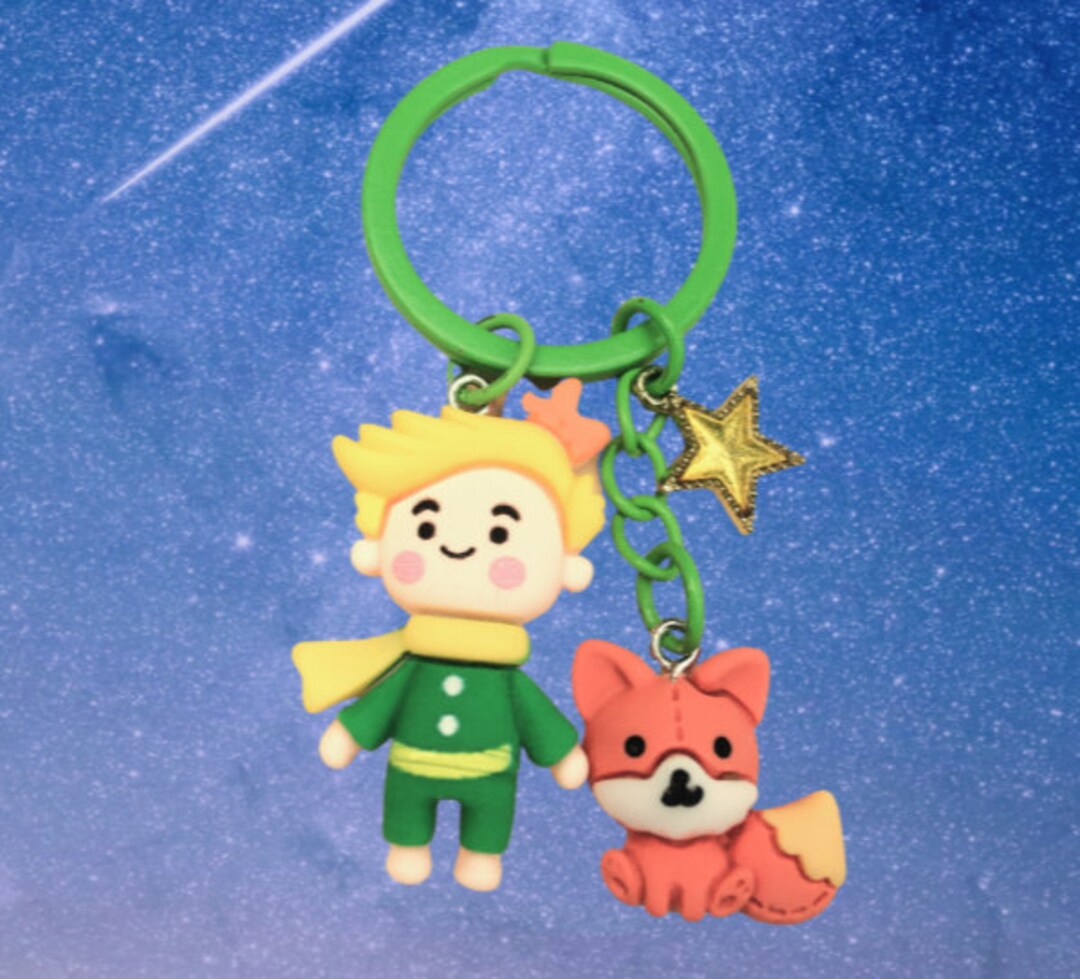 The Little Prince and Fox Keychain, Keyring, Le Petit Prince, Charms ...