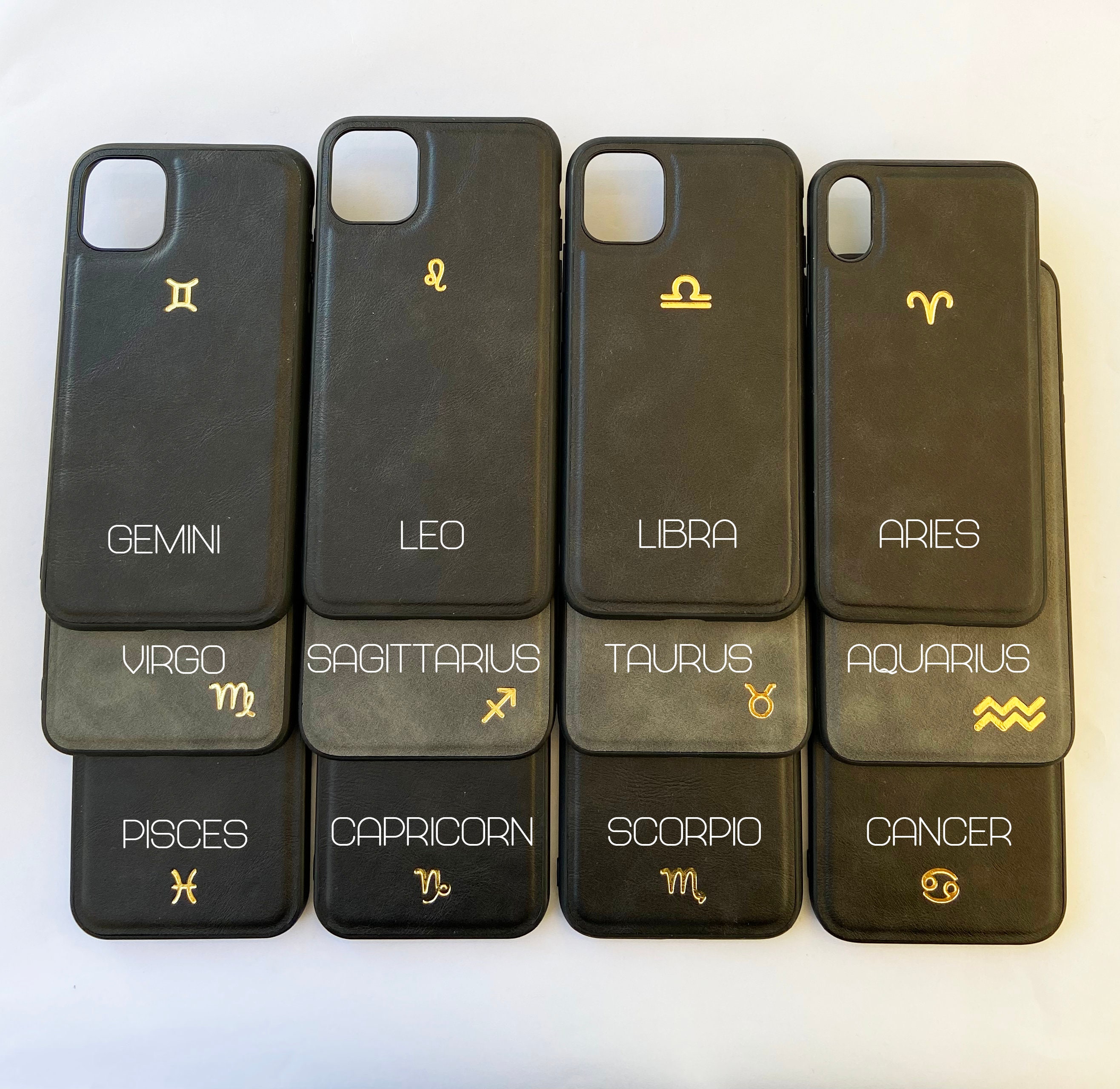 Zodiac iPhone case PU Leather phone case Leather iPhone 11 | Etsy