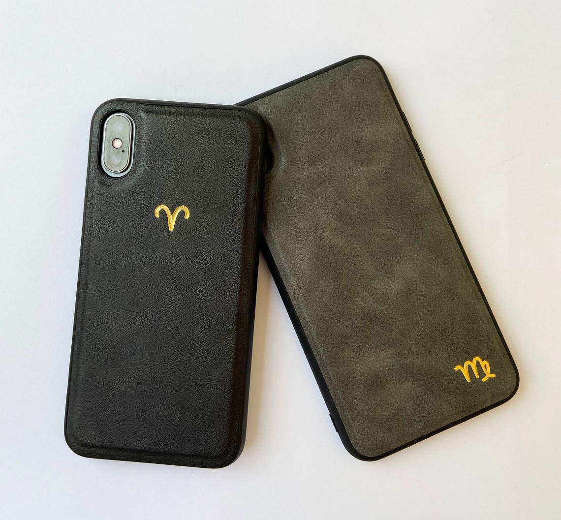 Zodiac iPhone case PU Leather phone case Leather iPhone 11 | Etsy