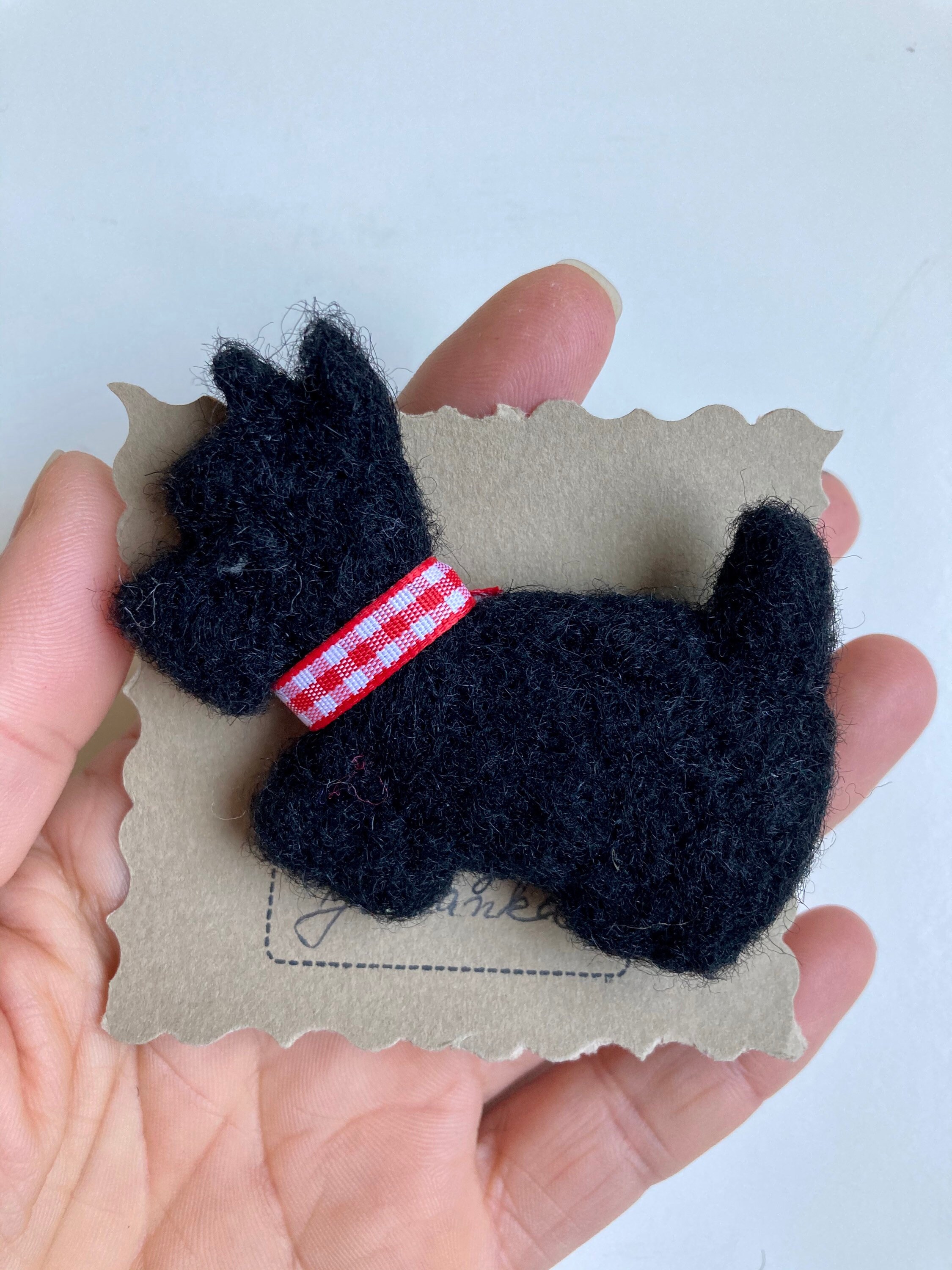 Miniature Scottish Terrier/Scottie Brooch Dod realistic animal | Etsy
