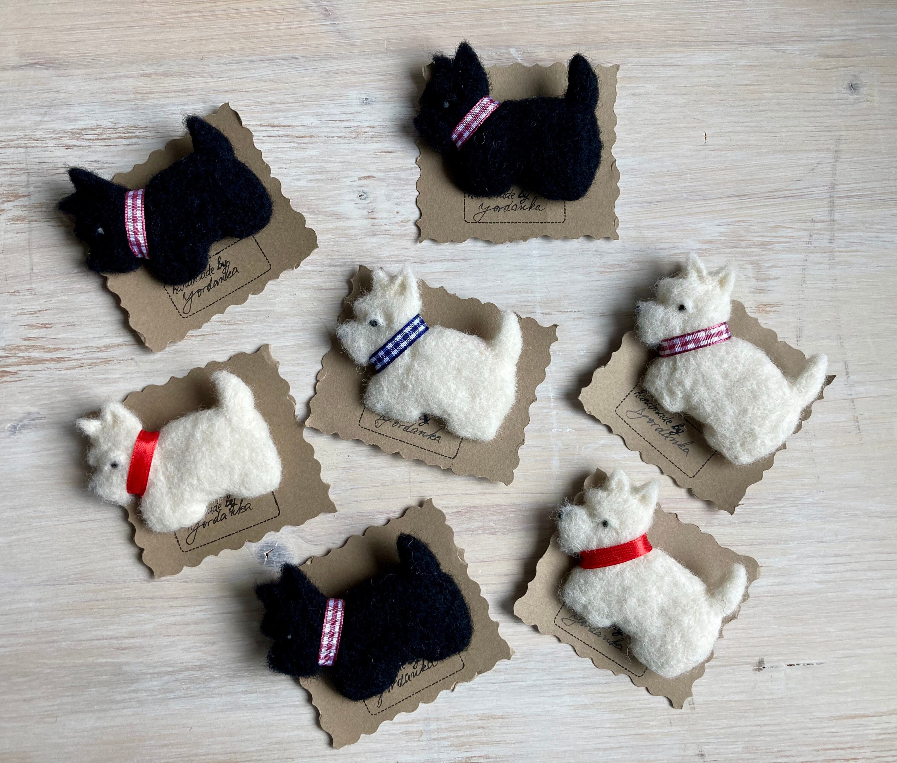 Miniature Scottish Terrier/Scottie Brooch Dod realistic animal | Etsy