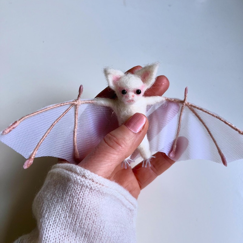 Needle Felted Bat - Etsy