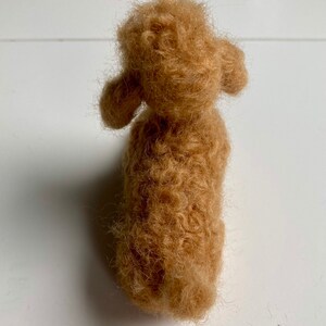 Needle Felted Poodle Dog, Toy Poodle, Wool Felt Toy Poodle, Felted ...