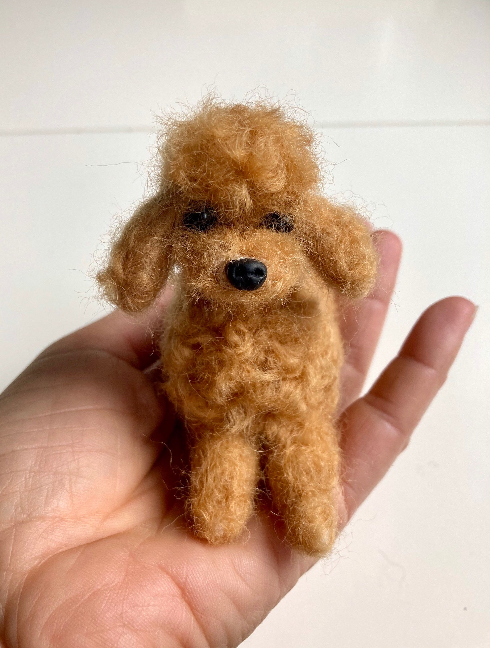 Needle Felted Poodle Dog Toy Poodle Wool Felt Toy Poodle - Etsy