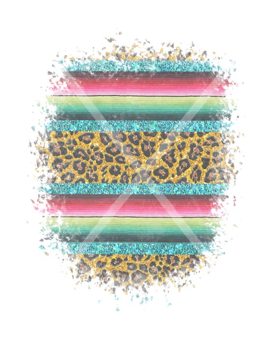 Serape Leopard Sublimation Background PNG File | Etsy