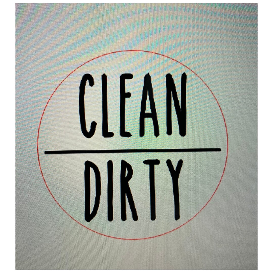 Clean and Dirty SVG - Etsy