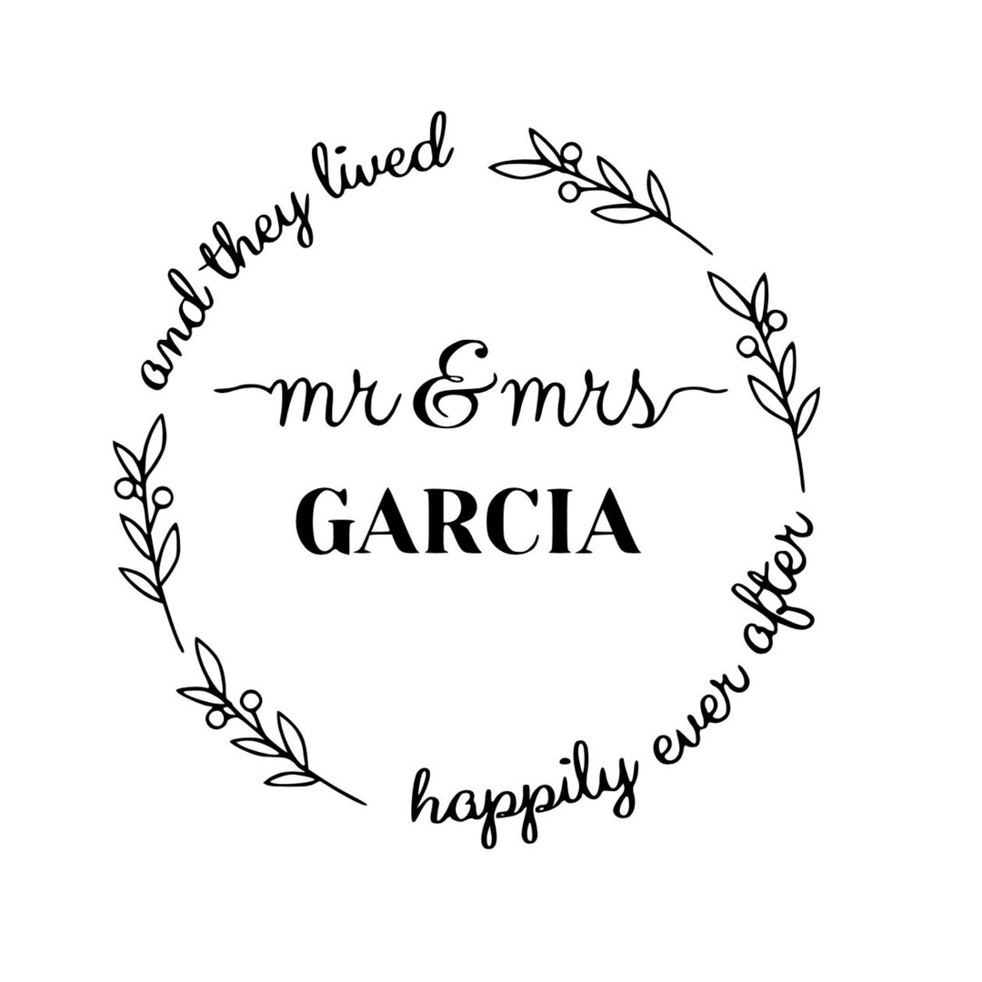 Mr. and Mrs. Garcia SVG Digital File - Etsy