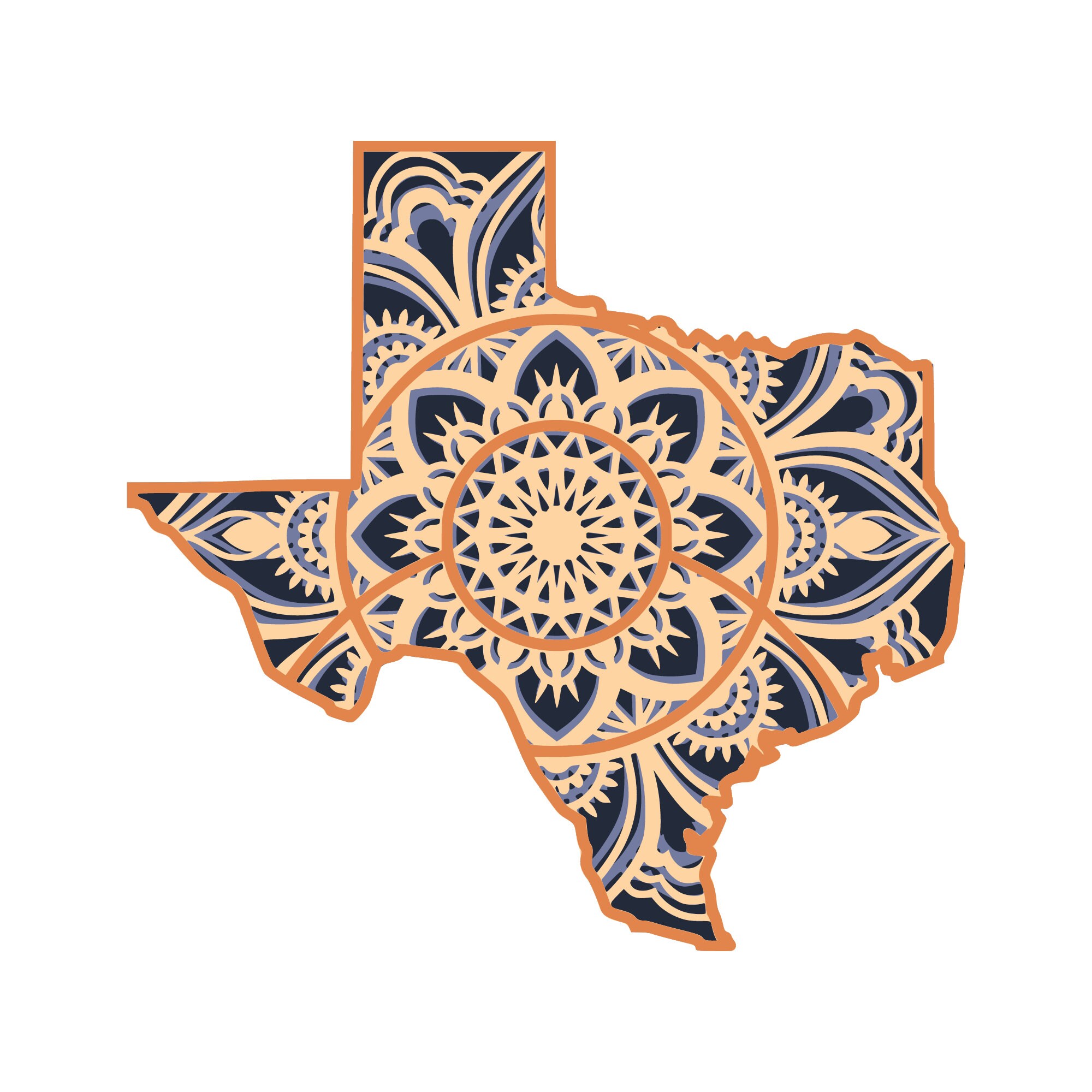 Texas Layered SVG Digital File/laser File - Etsy