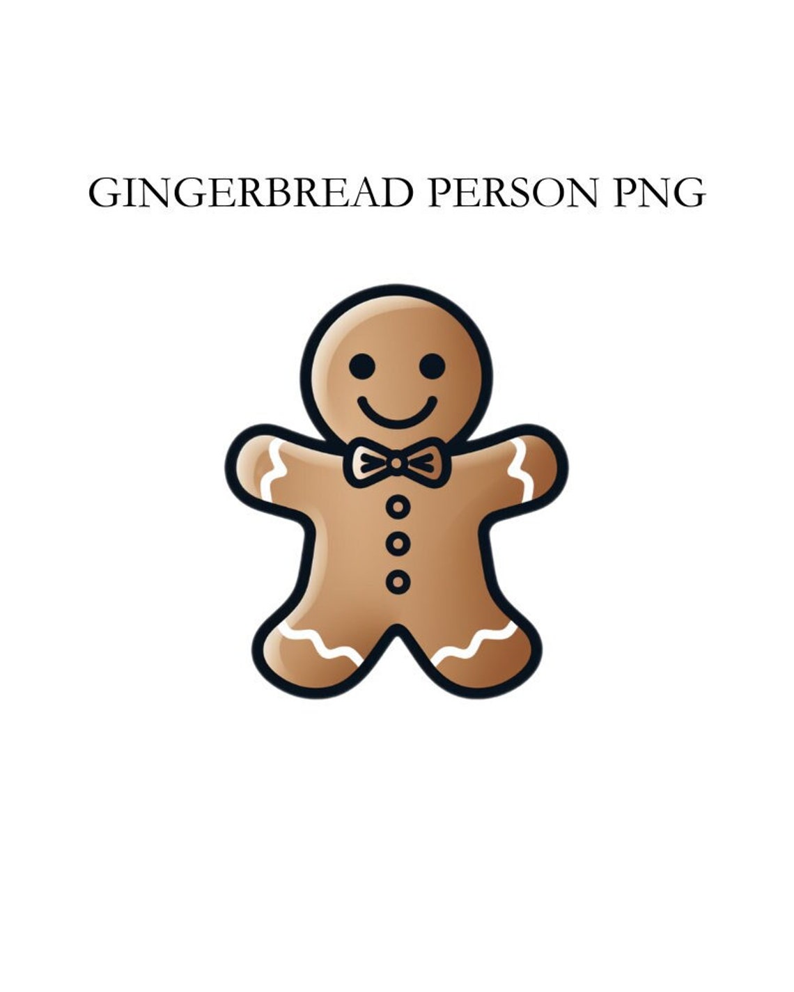 Gingerbread Man PNG File Digital Download Christmas - Etsy