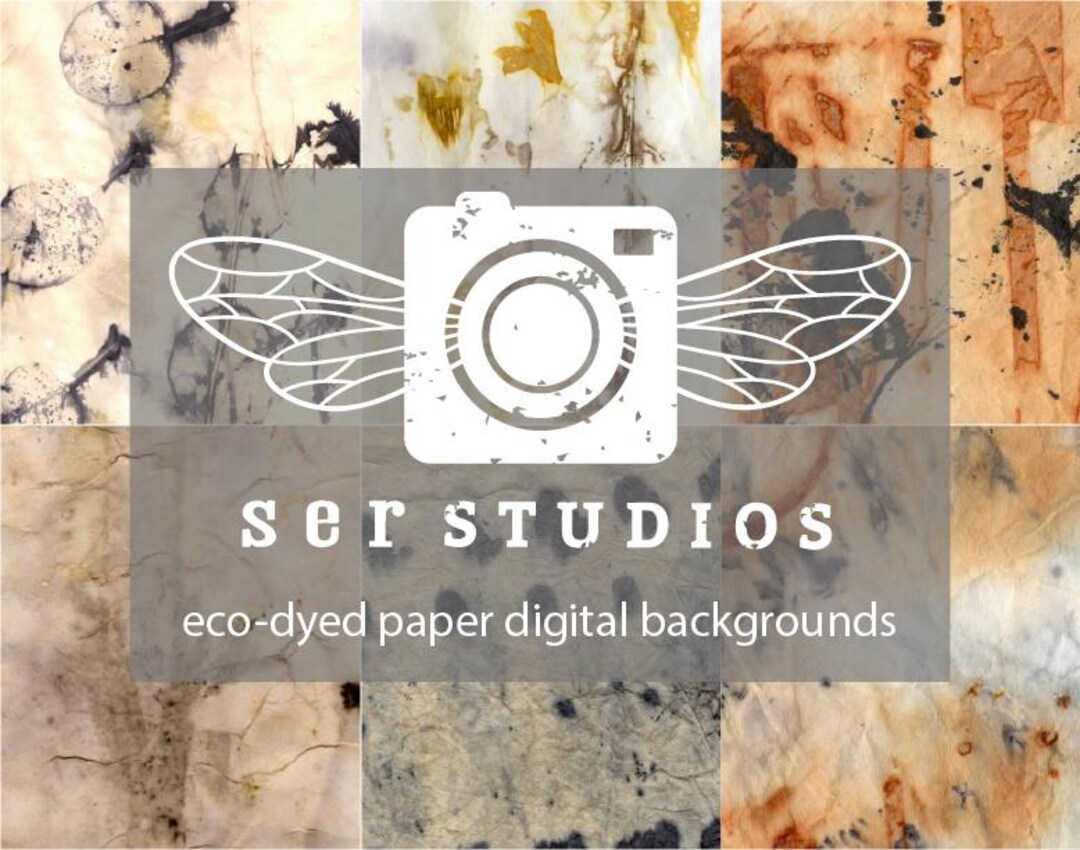 Eco-dyed Paper Digital Backgrounds- Grit Backgrounds Set 2 - Etsy