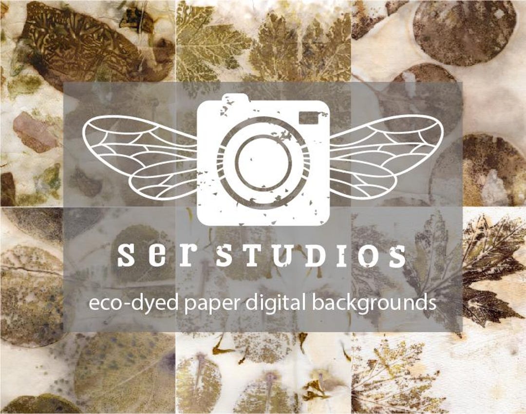 Eco-dyed Paper Digital Backgrounds- Earth Tones Set 3 - Etsy