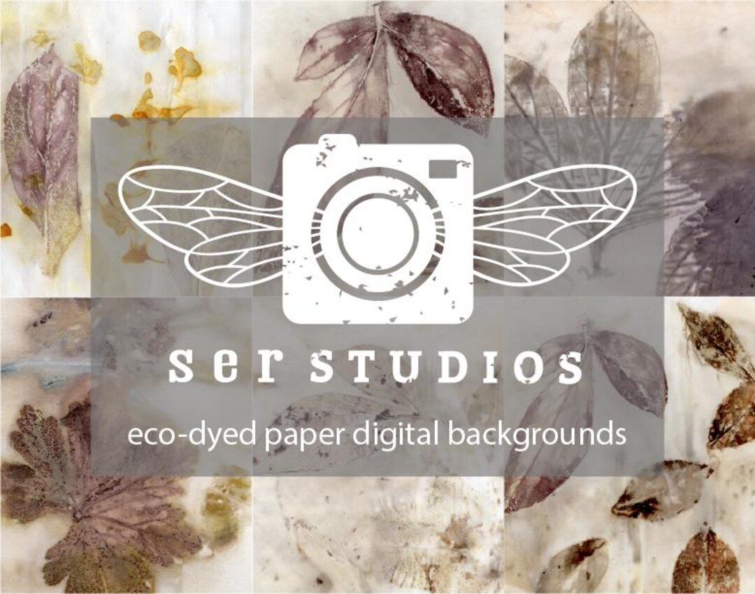 Eco-dyed Paper Digital Backgrounds- Purples Set 1 - Etsy