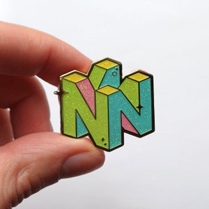 N is for Nostalgia Pastel | Enamel Pin - Etsy