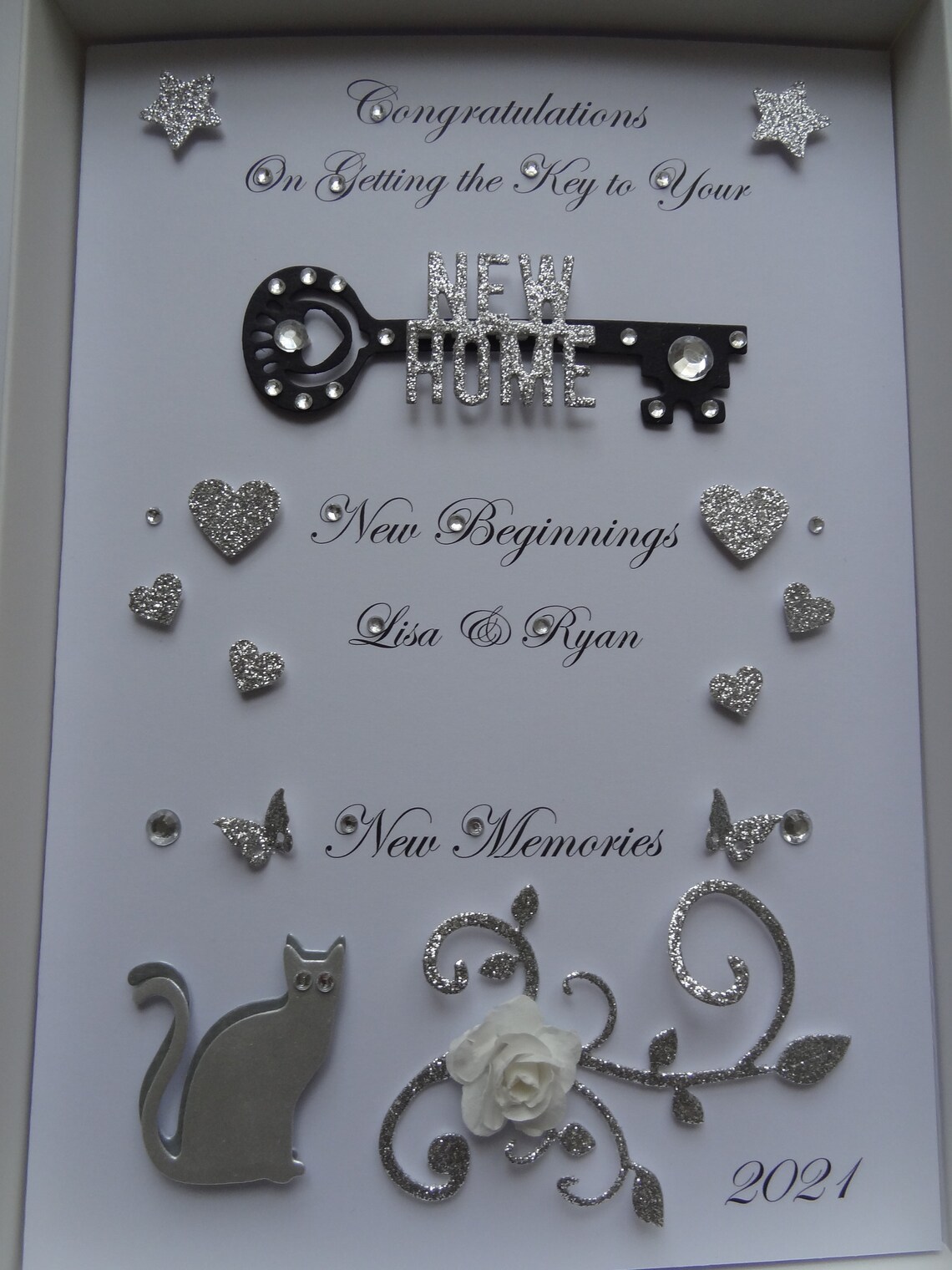 NEW Home Handmade Personalised 3D Card / New Memories / | Etsy
