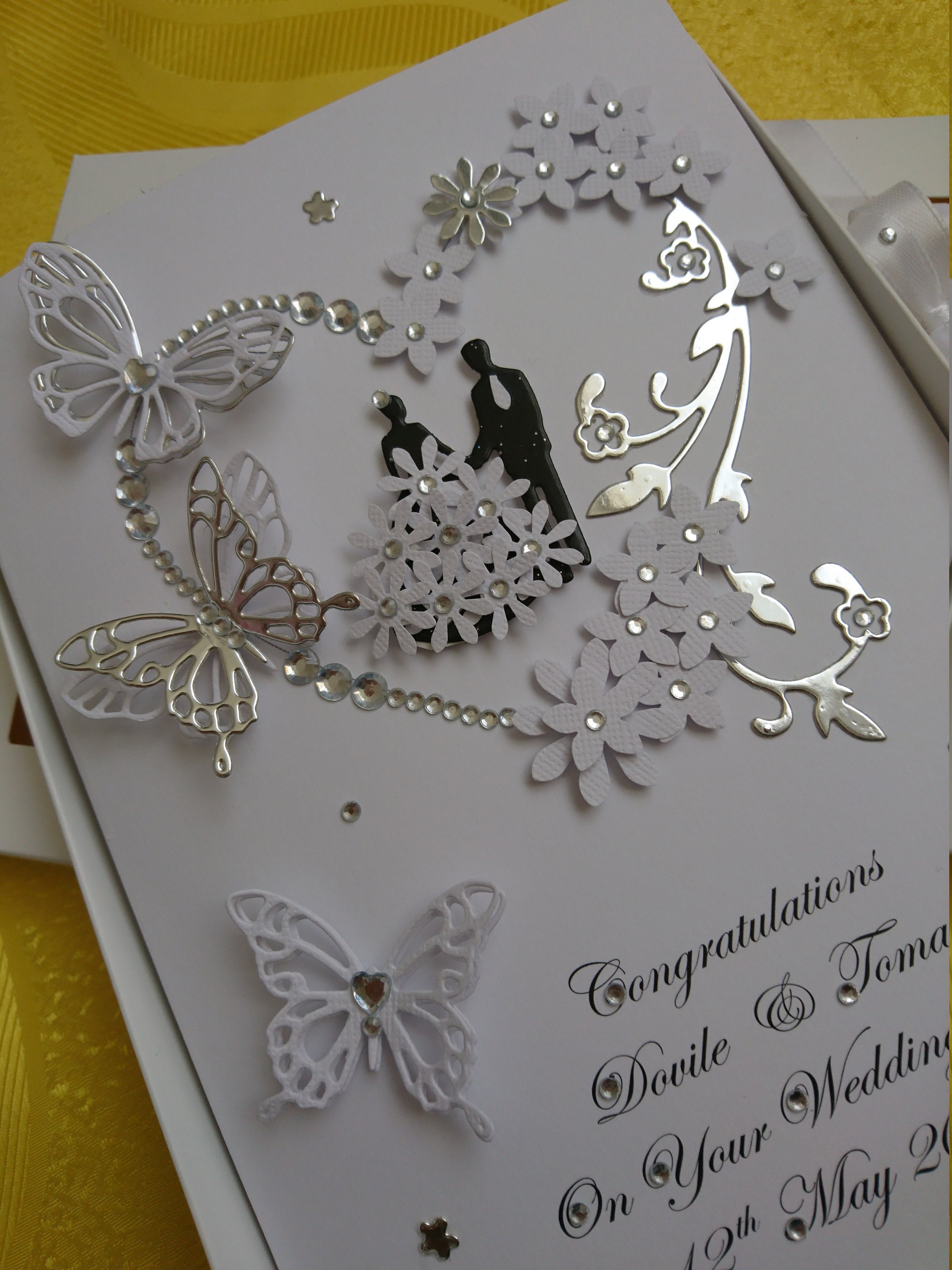 Personalised Luxury Handmade Wedding Card Anniversary Card Etsy personalised-luxury-handmade-wedding-card-anniversary-card-etsy