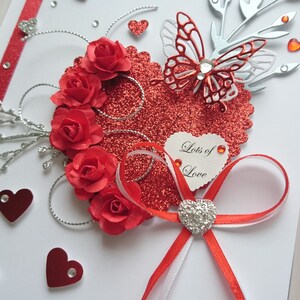 Personalised Luxury Handmade Valentines/ Birthday/ Mother Day Card With ...