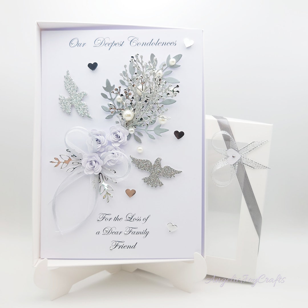 Handmade Personalised Deepest Condolences Sorry for Your Loss Grief ...