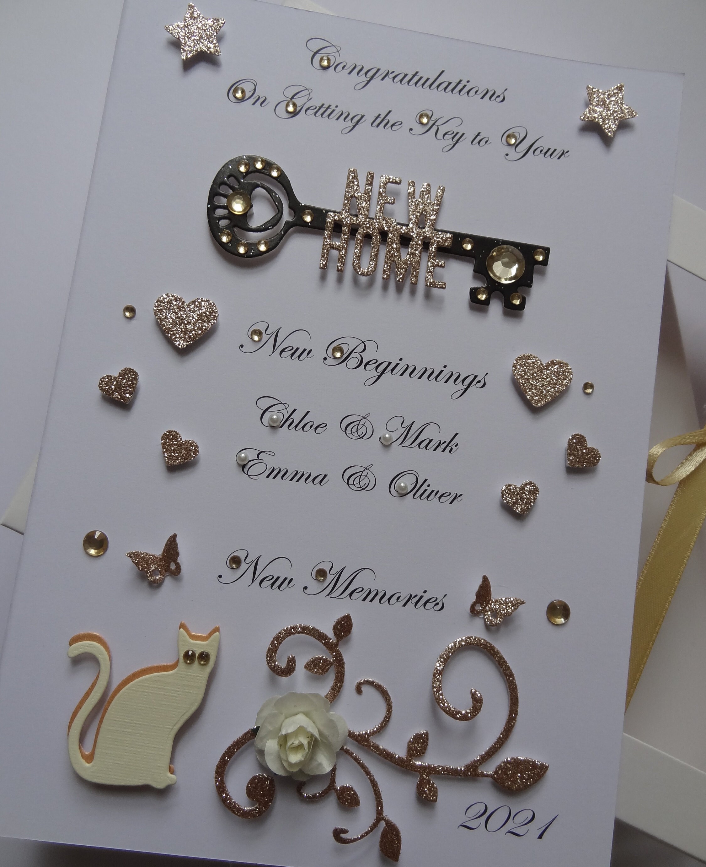 NEW Home Handmade Personalised 3D Card / New Memories / - Etsy UK
