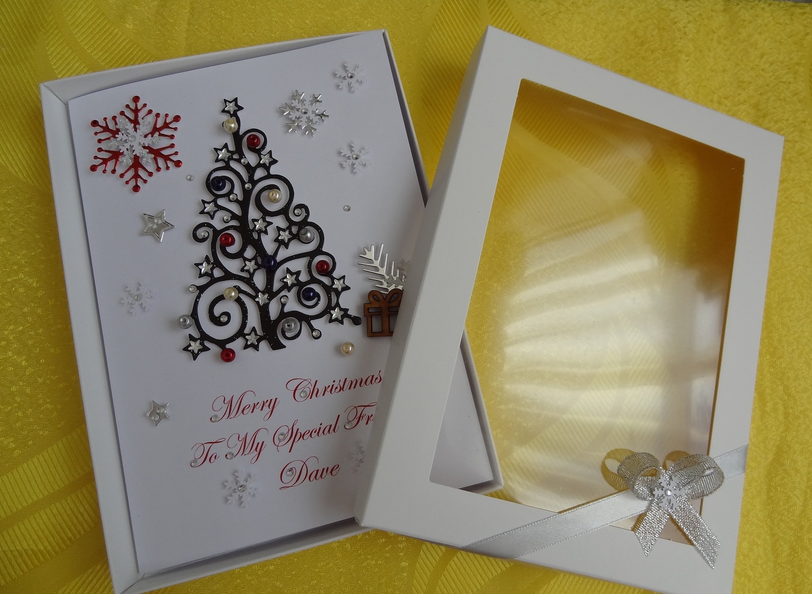 Handmade Personalised Luxury 3D Christmas Card With GIFT BOX - Etsy UK