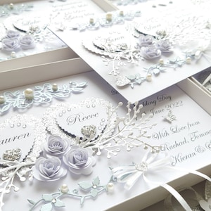 Handmade Personalised 3D Wedding Card / Anniversary / Engagement Card ...