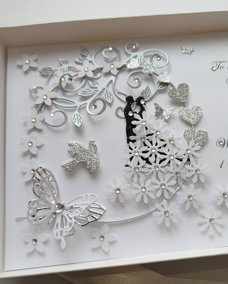 Handmade Personalised Luxury Wedding Card / Anniversary Card With GIFT ...