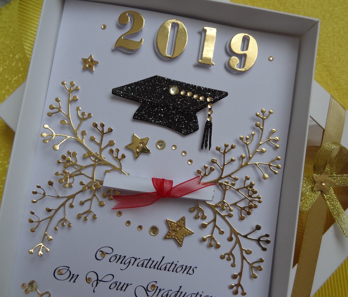 GRADUATION Handmade Personalised 3D Card / University / Keepsake With ...