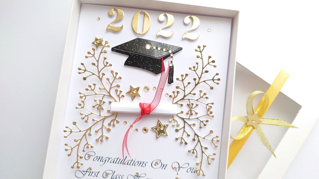 GRADUATION Handmade Personalised 3D Card / University / Keepsake With ...