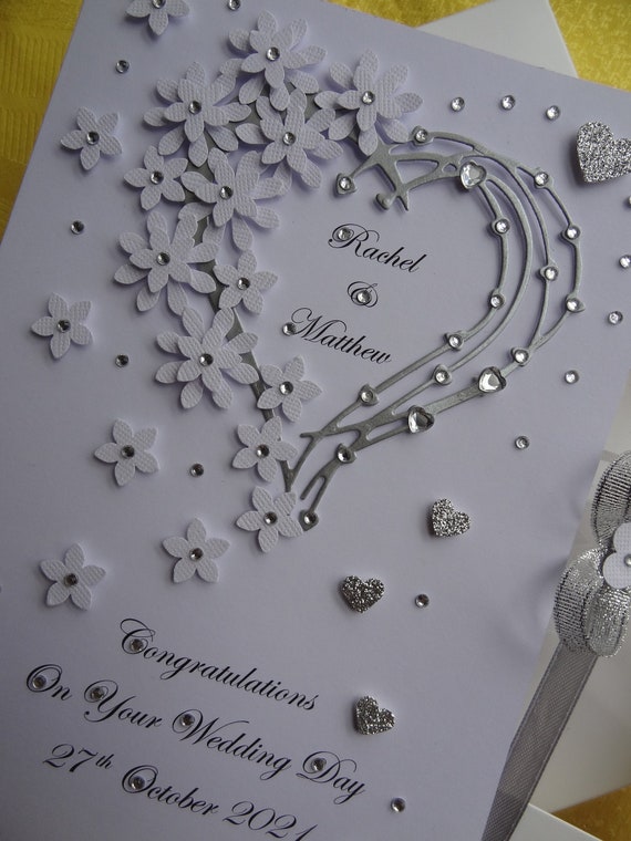 Handmade Personalised 3D Engagement / Wedding Card / | Etsy