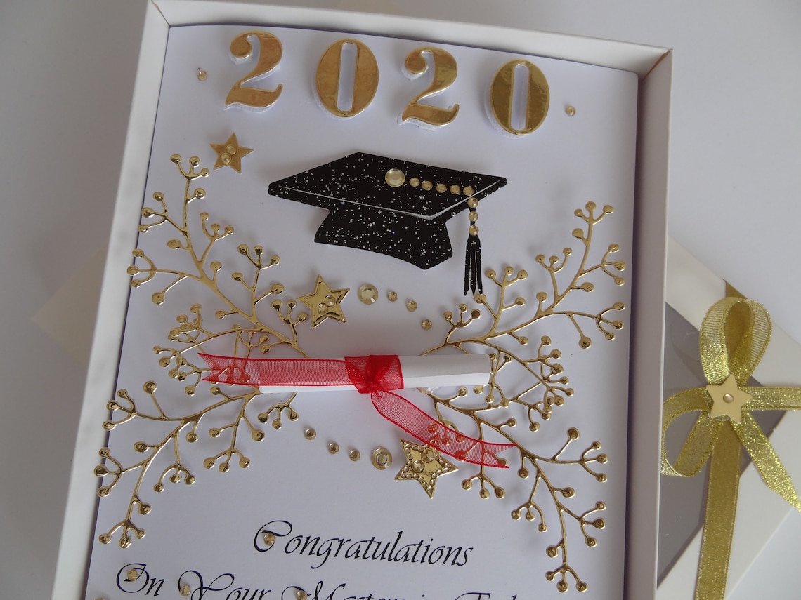 GRADUATION Handmade Personalised 3D Card / University / Keepsake With ...