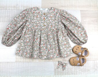Peasant Top Pink Girls Blouse in Peasant Top Style for - Etsy