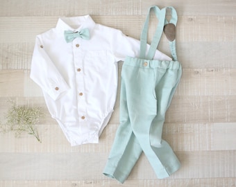 Baby Boy Mint Suit - Etsy