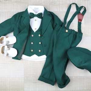 Ring Bearer Green Outfit A, Suit for Baby Boy, St.patrick Green Suit - Etsy