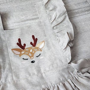 Girls Aprons, Pinafore for Dresses, Ruffled Apron, Gift for Girls ...