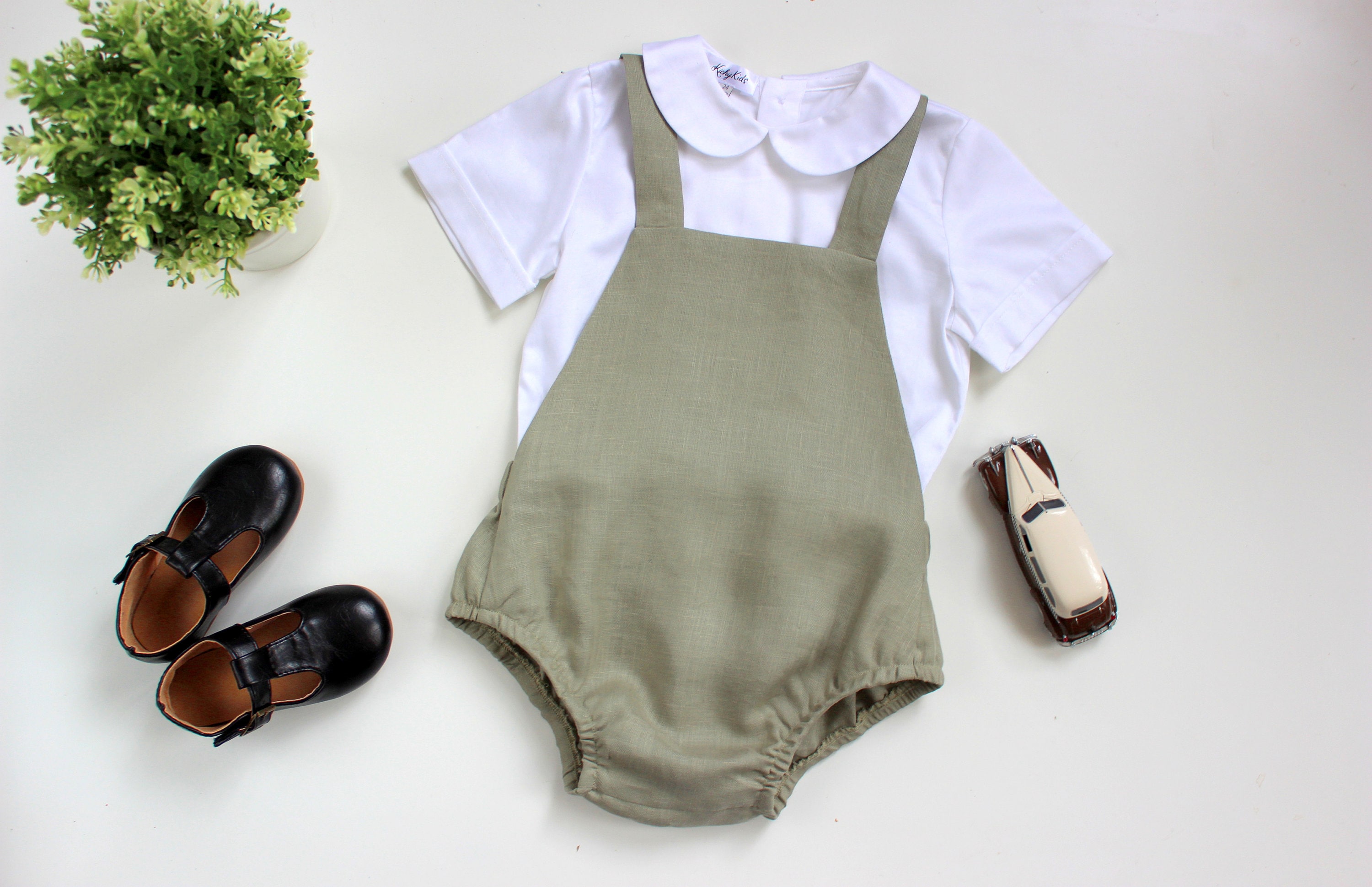 Baby White Peter Pan Collar Shirt Baptism Outfit Bubi Collar - Etsy