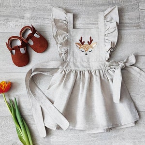 Girls Aprons, Pinafore for Dresses, Ruffled Apron, Gift for Girls ...