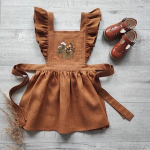 Girls Aprons, Pinafore for Dresses, Ruffled Apron, Gift for Girls ...