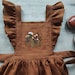 Girls Aprons, Pinafore for Dresses, Ruffled Apron, Gift for Girls ...