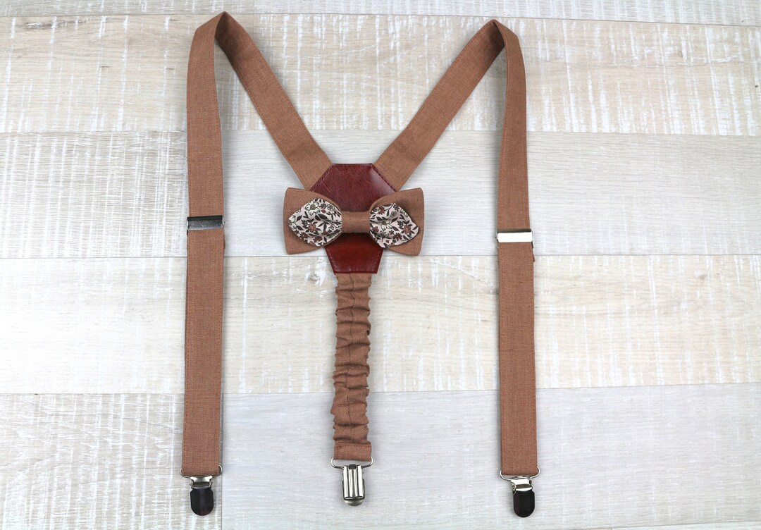 Father & Son Sets Kids Tan With Bow Tielinen Baby Straps - Etsy