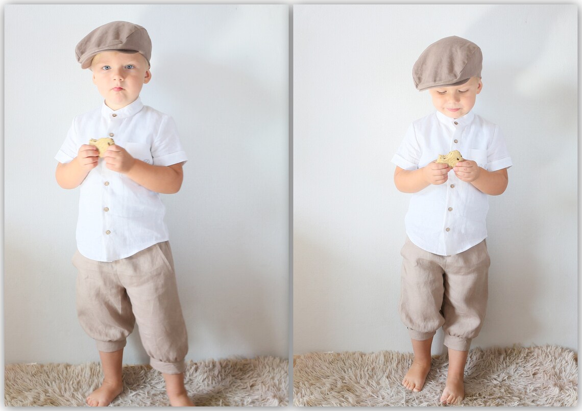 Boys knickerbocker shorts ring bearer long garment shorts | Etsy