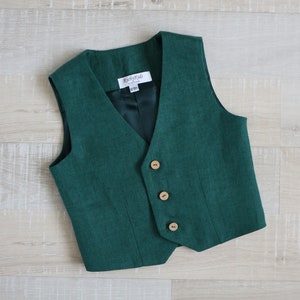 Boys Sage Green Ring Bearer Outfit, Waistcoat, Short Set for Toddlers ...