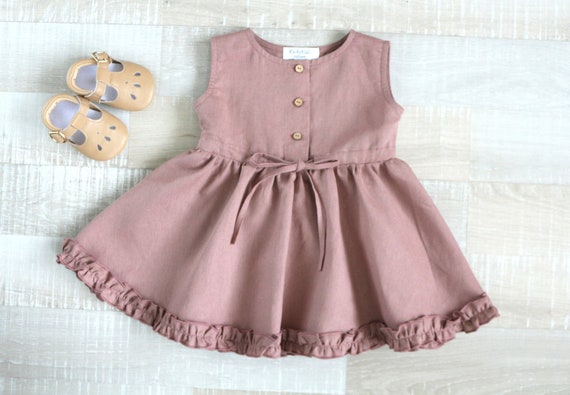 Girls Dresses A Ruffle Baby Garment 1st Birthday Ruffle | Etsy