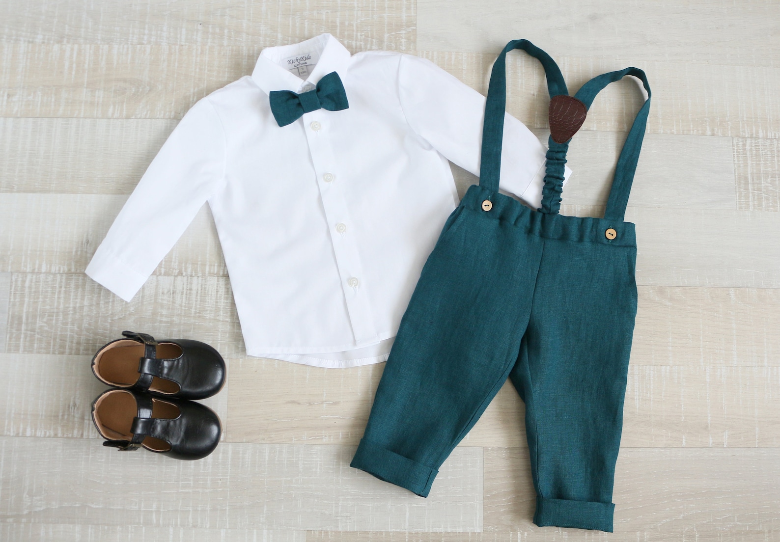 Page Boy Green Suit Set Baby Boy Linen Carrier Pants Infant - Etsy