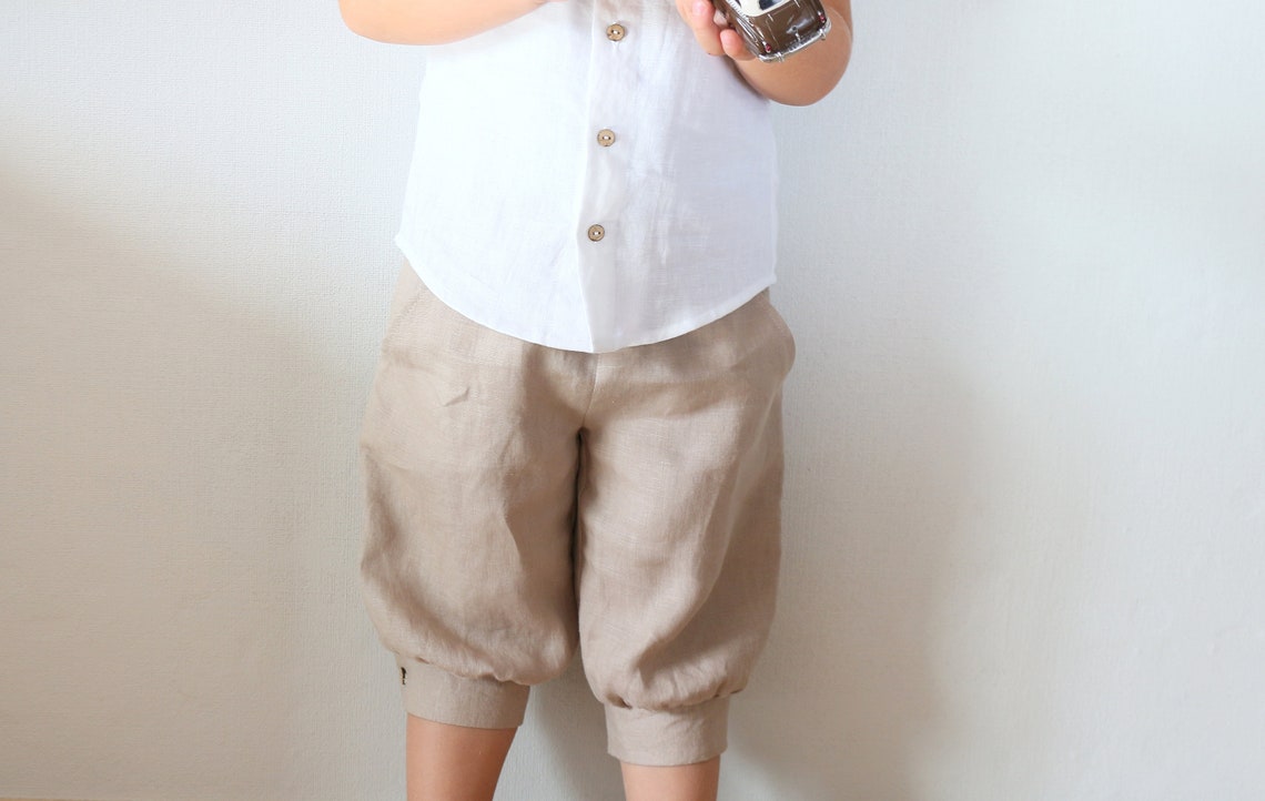 Boys knickerbocker shorts ring bearer long garment shorts | Etsy