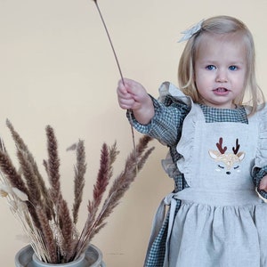 Girls Aprons, Pinafore for Dresses, Ruffled Apron, Gift for Girls ...