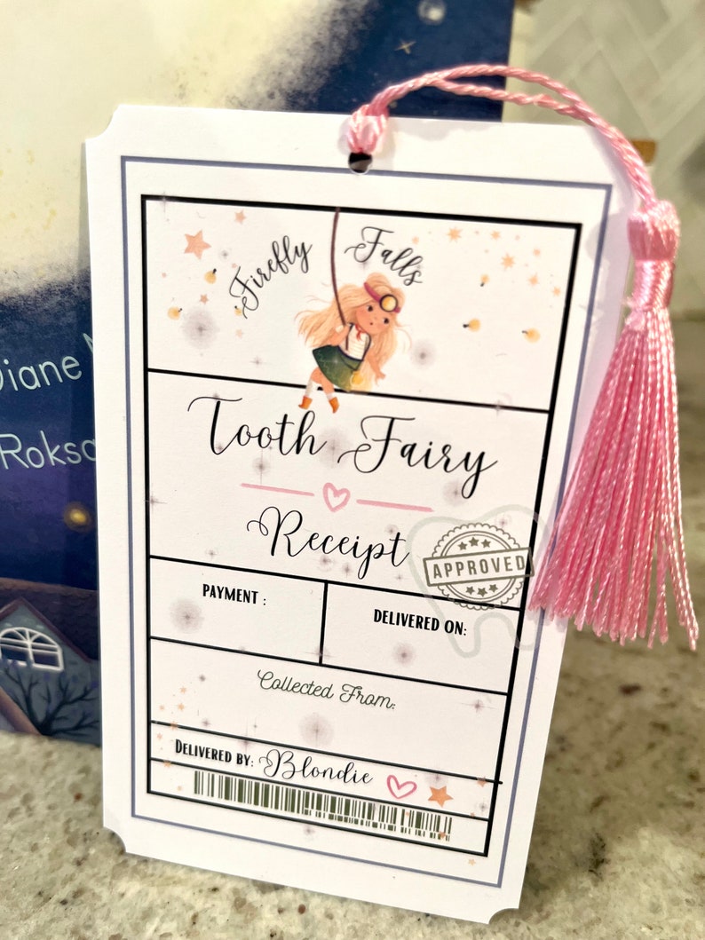 TOOTH FAIRY BOOK and Receipt Tooth Fairy Tooth Fairy Book - Etsy
