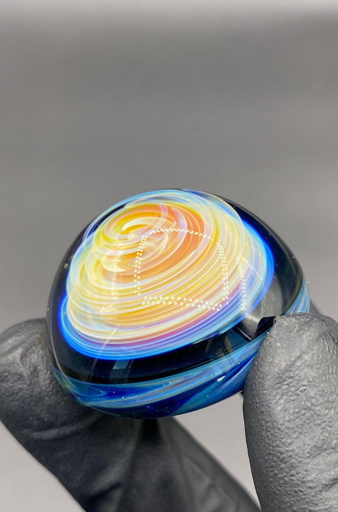 Glass Implosion Half Marble valt Key - Etsy